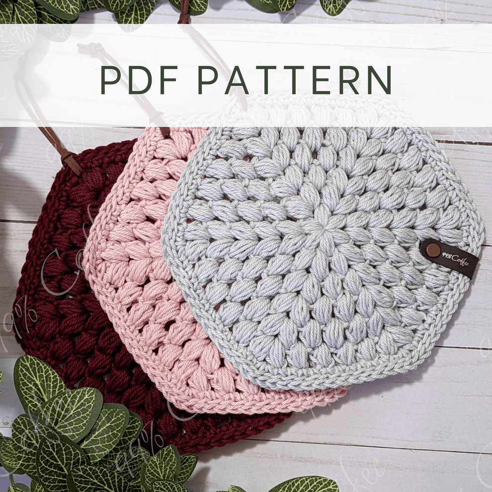 Crochet Pattern || Fancy Puff Trivet – 99% Coffee